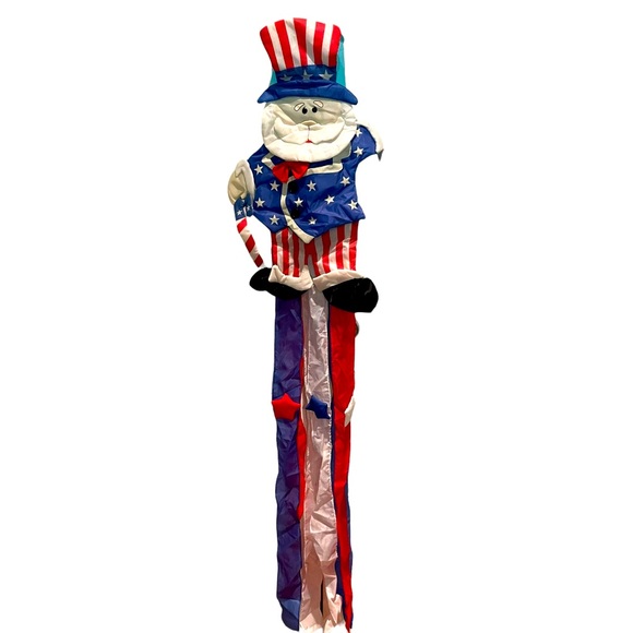 Holiday | Uncle Sam 3d Windsock 4th Of July Patriotic Flag Nylon 64 ...
